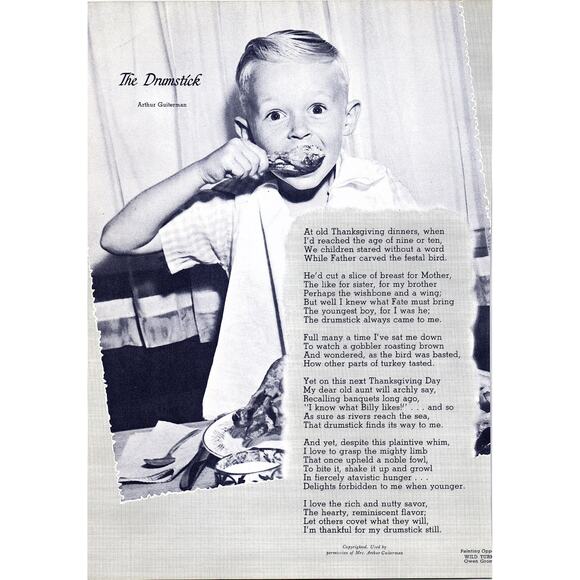 None and/or Unknown | Other | The Drumstick Arthur Guiterman 96s Poem ...